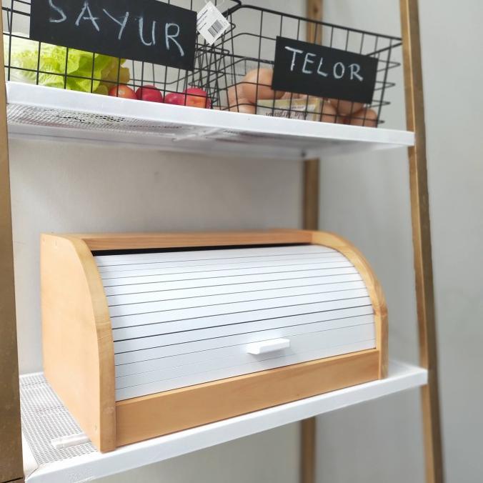 Jual Slidebox Kotak Tempat Roti Kayu | Shopee Indonesia