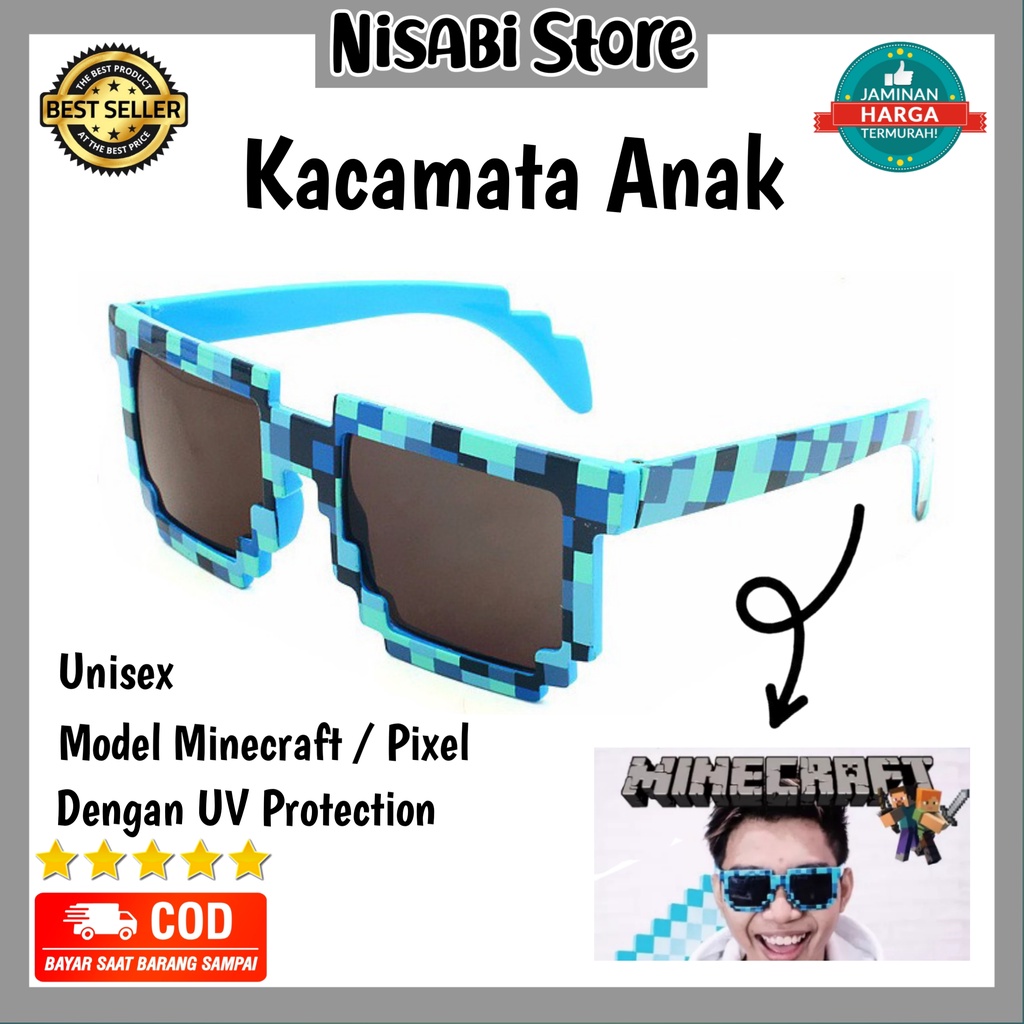 Jual Kacamata Anak Minecraft Frost Diamond Minicraft Untuk Umur 1 2 3 4 ...