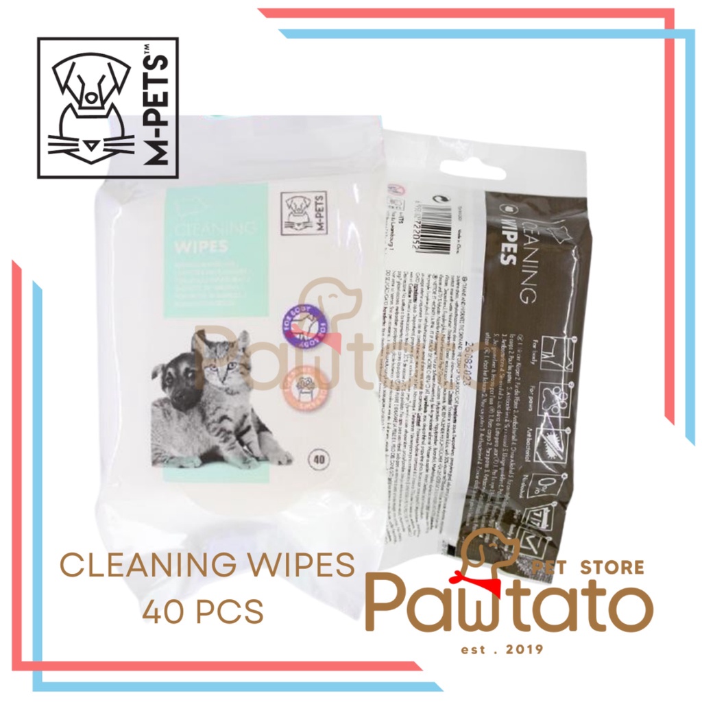 Jual MPets Cleaning Wipes Refill Puppy Dog Cat Tissue Basah Bersih ...