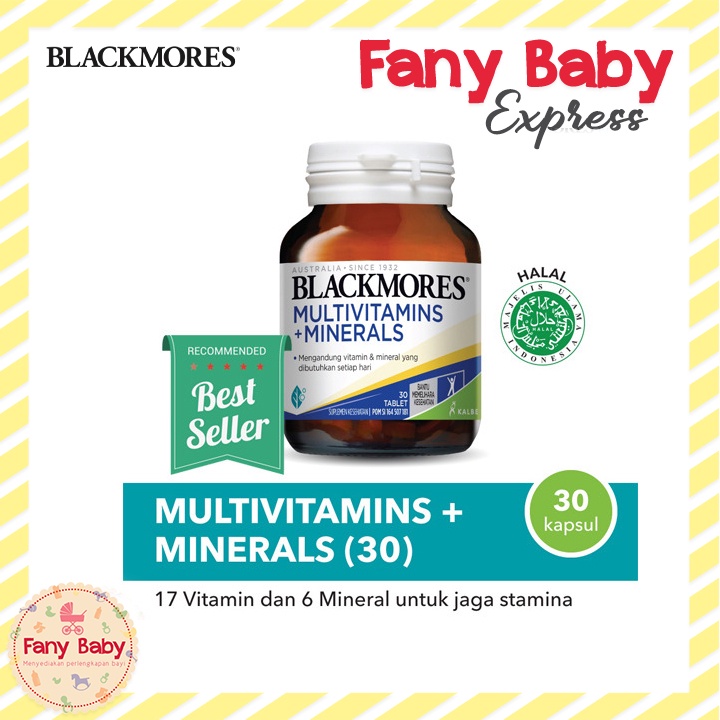 Jual BLACKMORES MULTIVITAMIN + MINERALS / 30 - 60 - 120 TABLET | Shopee Indonesia