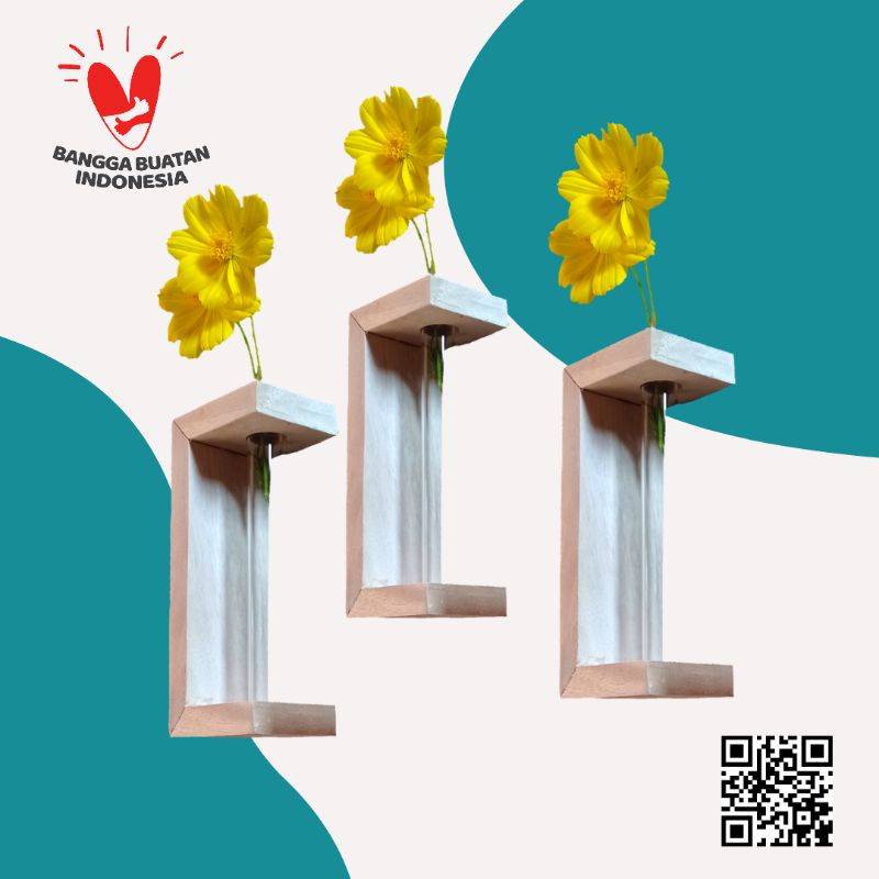 Jual Pot Bunga Kayu + Tabung Natural, Indoor plant stand | Shopee Indonesia