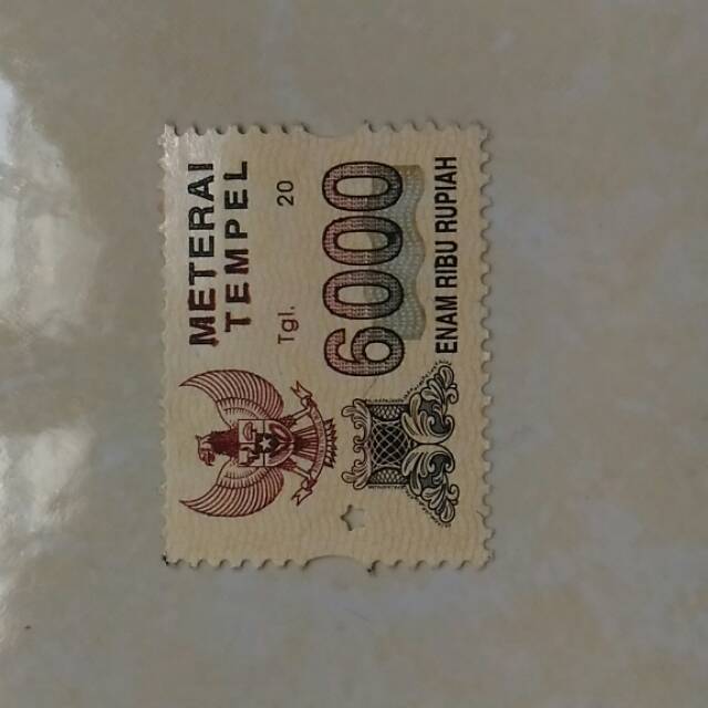 Jual materai 6000 jadul 100rb | Shopee Indonesia