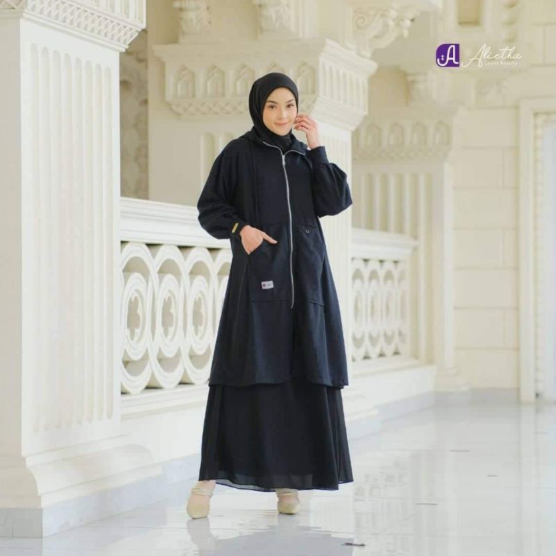 Jual FATHIYAH OUTER MUSLIMAH ORI ALIETHA JACKET WANITA TERBARU VIRAL ...