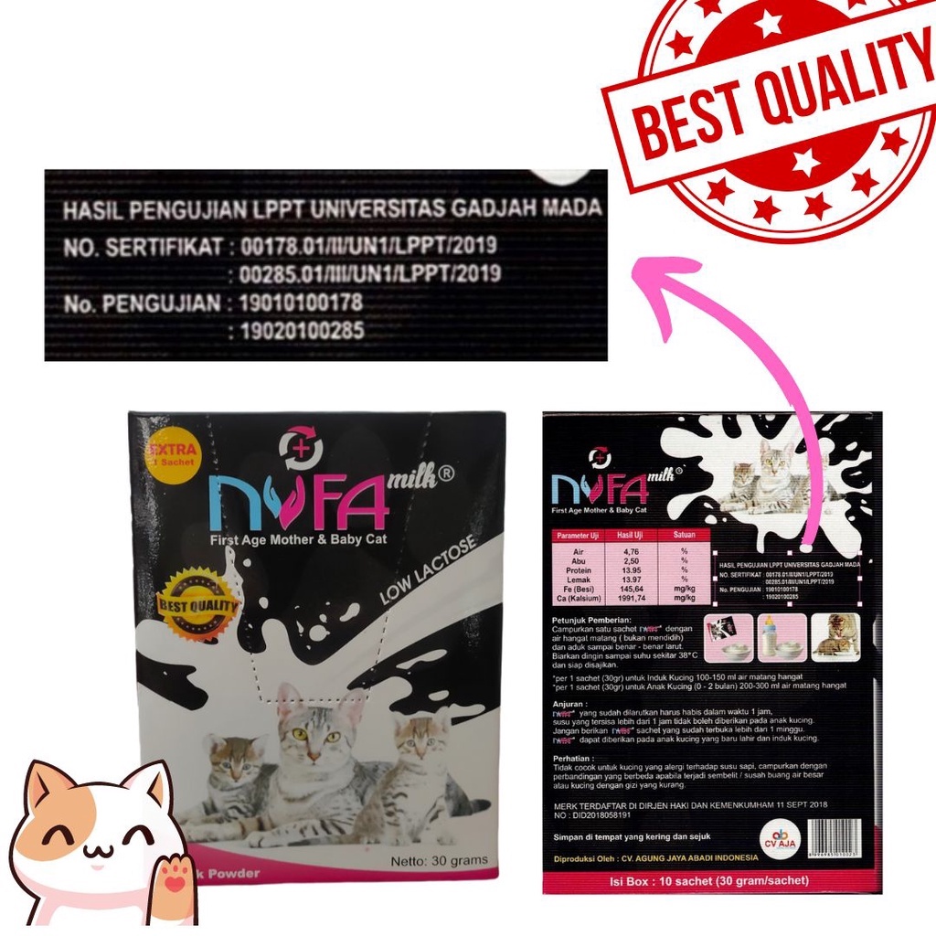 Jual Susu Kucing NUFA untuk Mother and Baby 10 free 1 (1 BOX) | Shopee ...