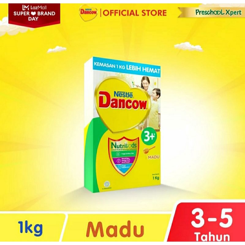 Jual DANCOW 3+ RASA MADU 1 Kg Susu Pertumbuhan Anak Usia 3-5 tahun ...