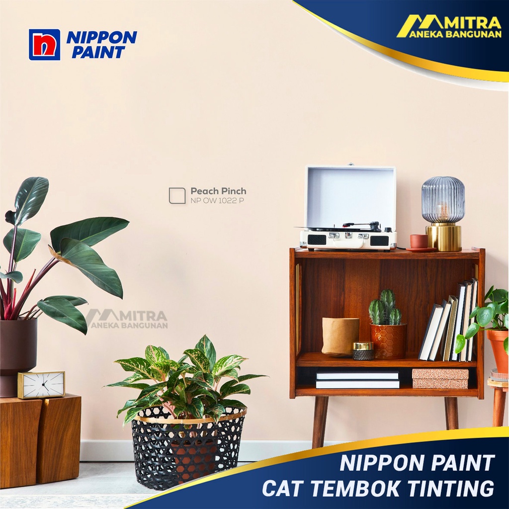Jual CAT TEMBOK EKSTERIOR INTERIOR NIPPON PAINT PEACH PINCH NP OW 1022 ...