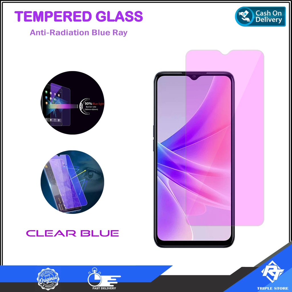 Jual Tempered Glass Bening Anti Radiasi Blue Ray Oppo A58 4G 5G A78 4G 5G A98 5G A77 A77s A52 ...