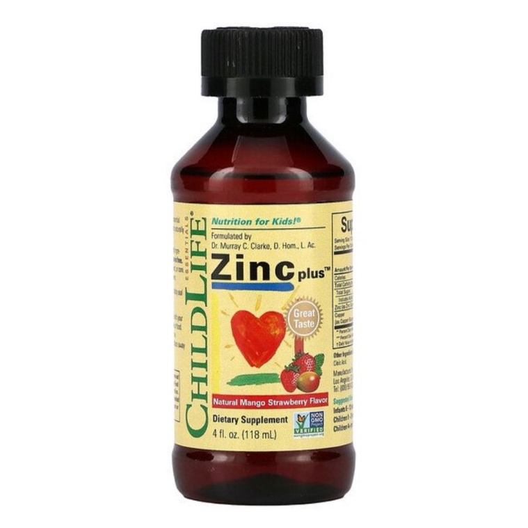 Jual Childlife Zinc Plus, Natural Mango Strawberry 4 fl oz 118ml ...