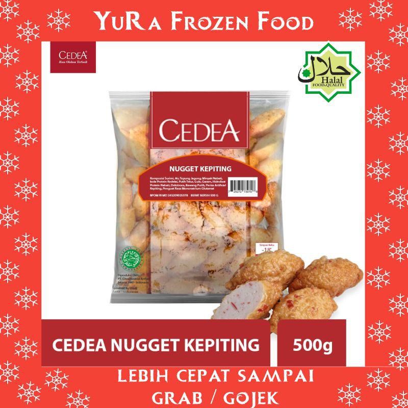 Jual CEDEA Nugget Kepiting 500gr Ikan Olahan Berkualitas Makanan Halal ...