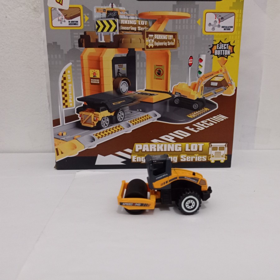 Jual mainan truk kontruksi Road Roller Parking lot engineering series ...