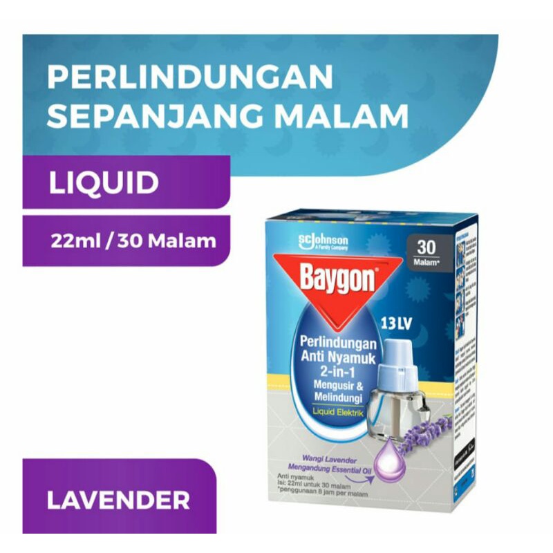 Jual Baygon Reffil Liquid Elektrik Obat Pembasmi Nyamuk Lavender 22 ml ...