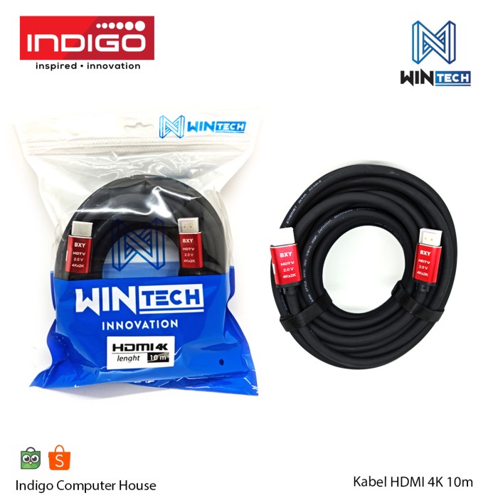 Jual KABEL HDMI 10 METER VER 2.0 ULTRA HD 4K HIGH QUALITY 10M | HDMI 4K 10 M WINTECH | Shopee ...
