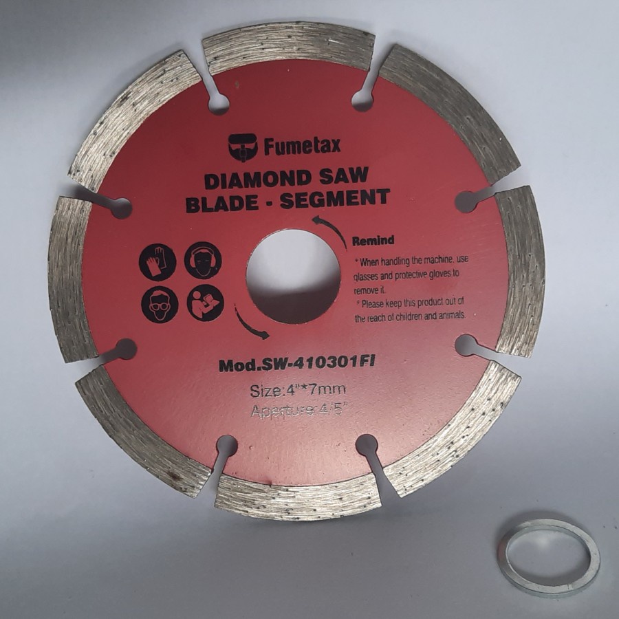 Jual Mata Pisau Potong Keramik Model Kering 4'' Diamond Wheel Segment ...