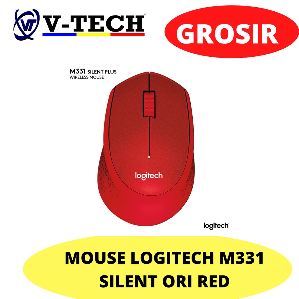 Jual MOUSE LOGITECH M331 SILENT ORI RED | Shopee Indonesia