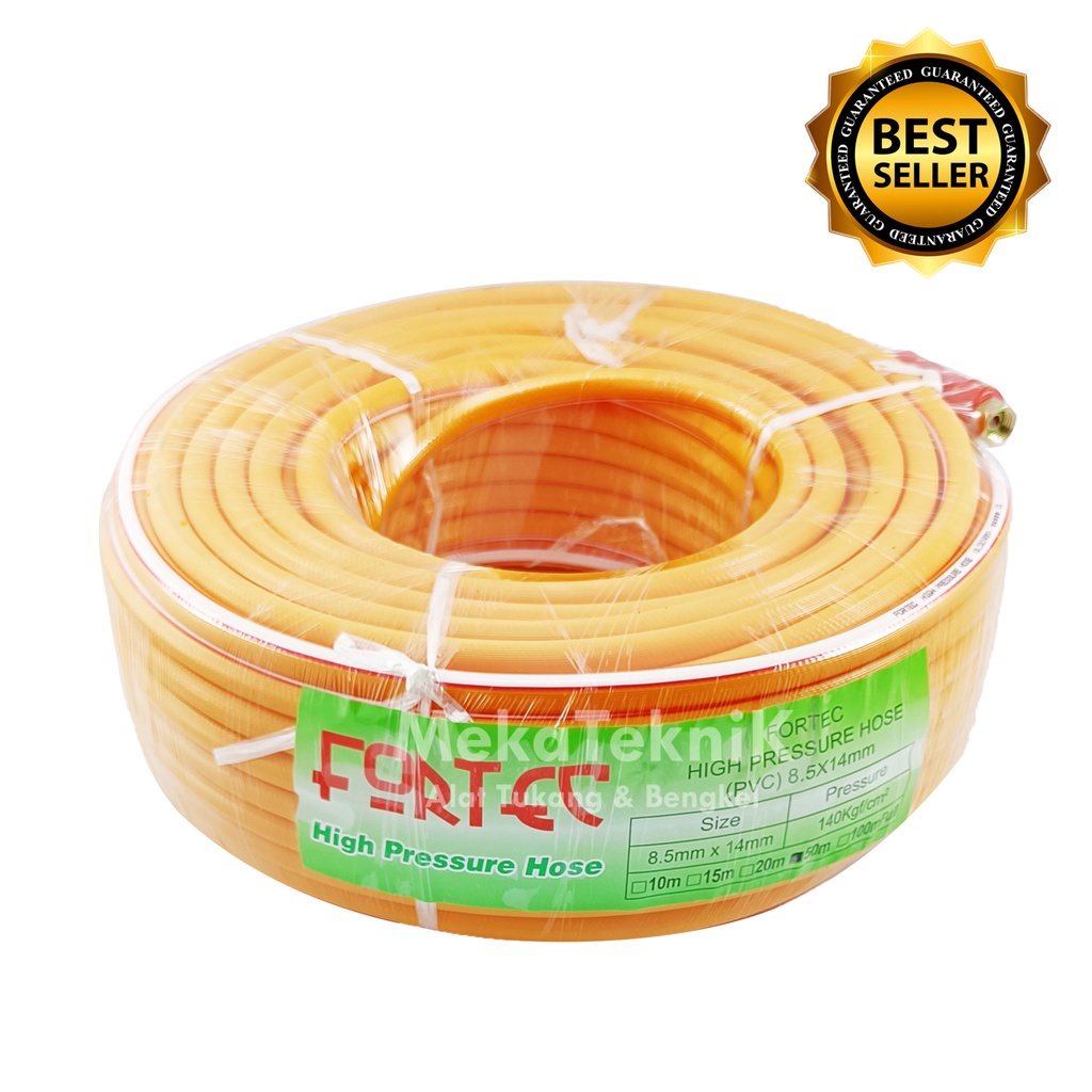Jual SELANG KOMPRESOR ANGIN 100 METER FORTEC / SELANG ANGIN TEKANAN ...