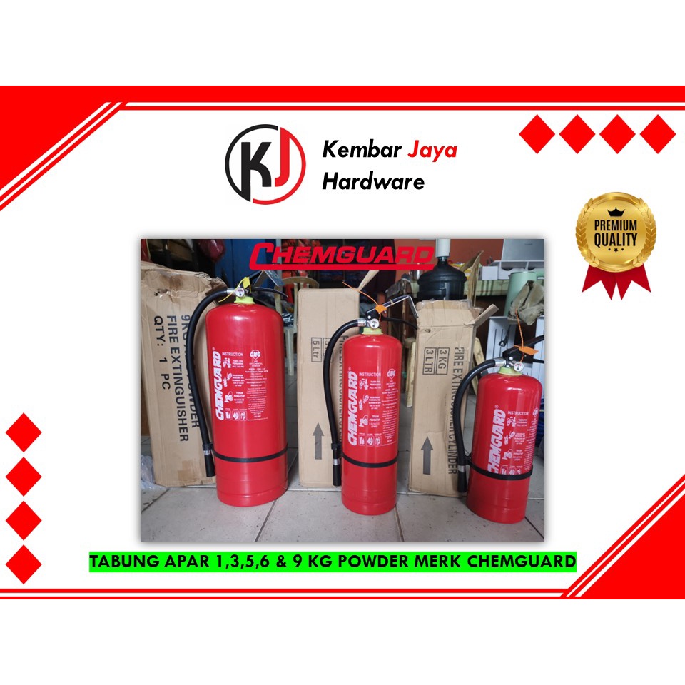 Jual APAR 3 KG / Alat Pemadam Kebakaran ABC POWDER MERK CHEMGUARD ...