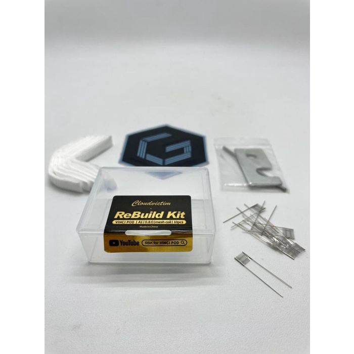 Jual Cloudvictim Rbk VOOPOO VINCI POD KIT 0.8 ohm A1 Mesh Coil Rebuild ...