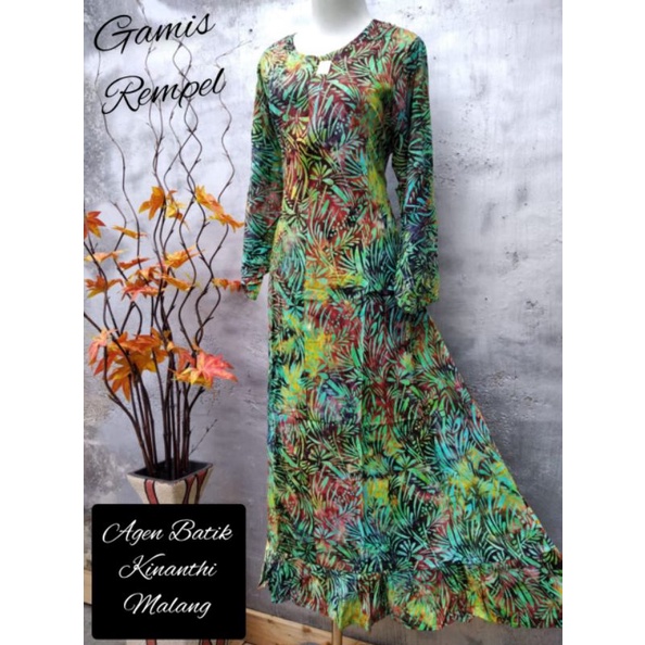 Jual GAMIS BATIK REMPEL KINANTHI BY UNYE GALERY | Shopee Indonesia