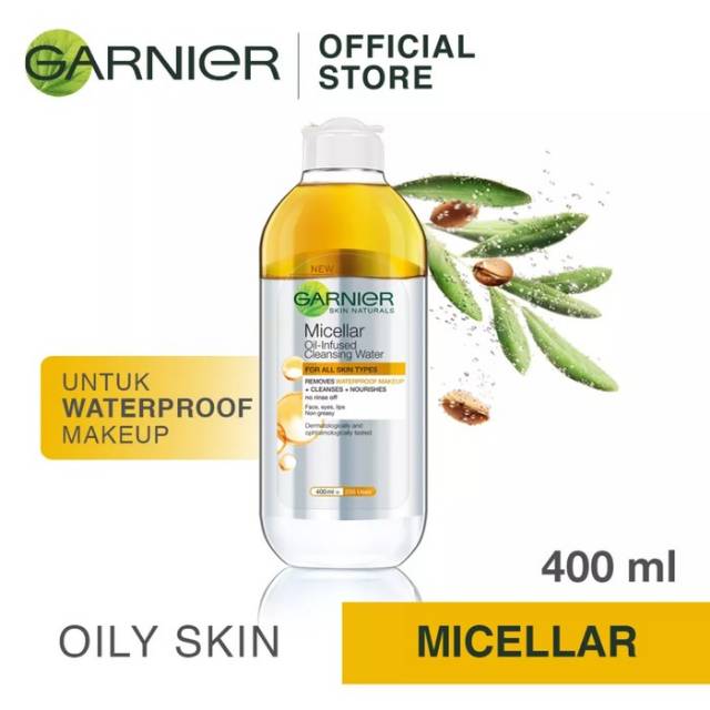 Jual Garnier micellar water biphase infused 400ml | Shopee Indonesia