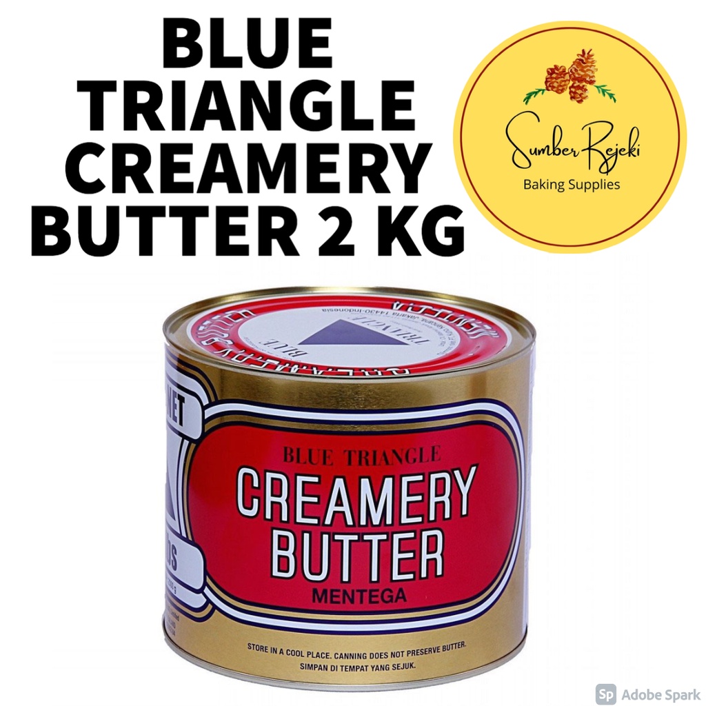 Jual Butter Segitiga Creamery Butter (Blue Triangle Butter) 2 Kg / 2kg ...