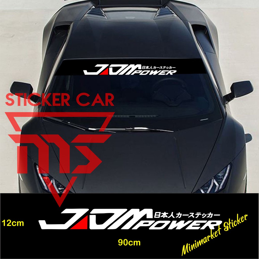 Jual Sticker Stiker Jdm Kanji Kaca Mobil Universal Shopee Indonesia