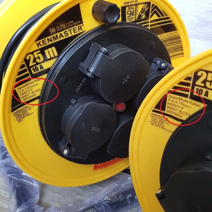 Jual Kenmaster Kabel Roll 25 Meter SNI / Kabel Roll 50 Meter SNI ...