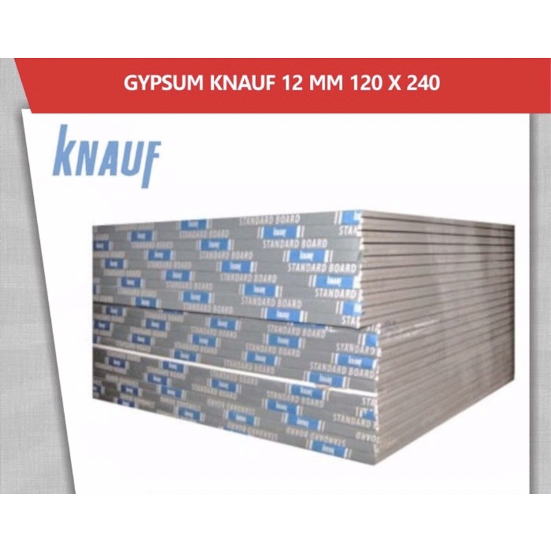 Jual Gypsum 12mm Knauf - Gipsum 12mm 120 x 240cm | Shopee Indonesia