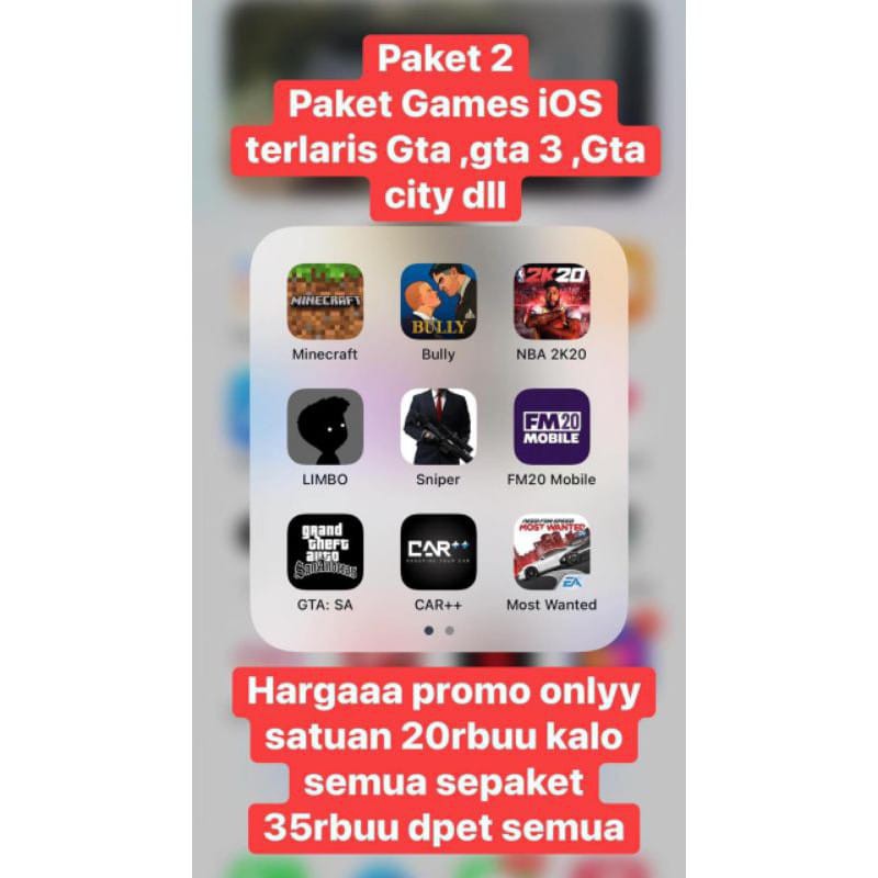 Jual Games IOS full lengkap | Shopee Indonesia
