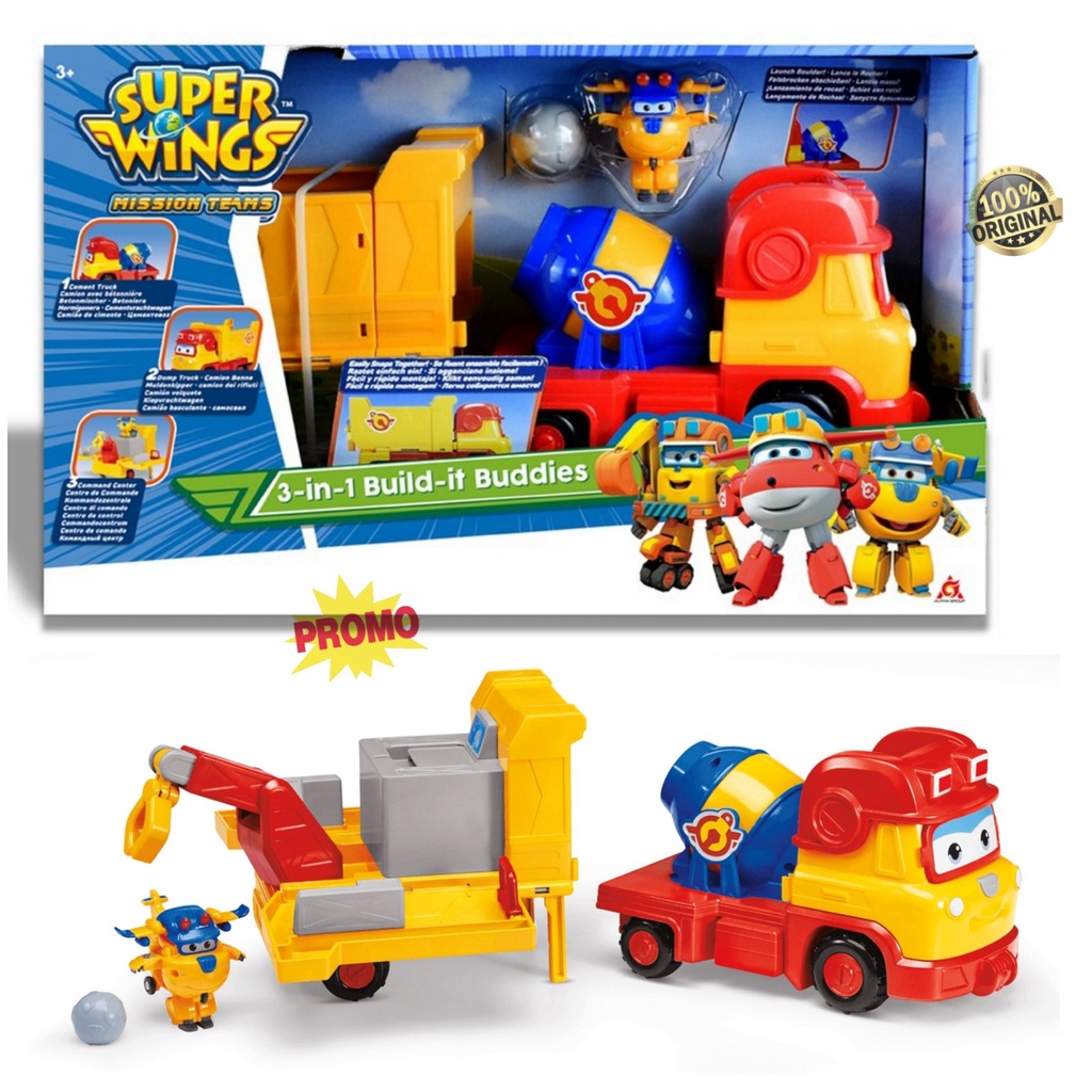 Jual Super Wings 3-In-1 Build-It Buddies Playset Special | Shopee Indonesia