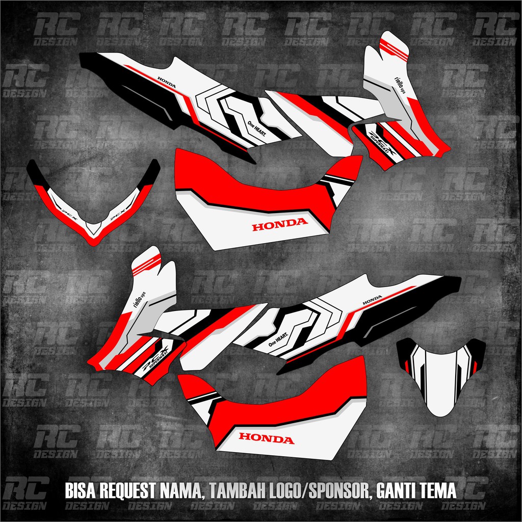 Jual STICKER DECAL PCX FULLBODY MERAH PUTIH | Shopee Indonesia