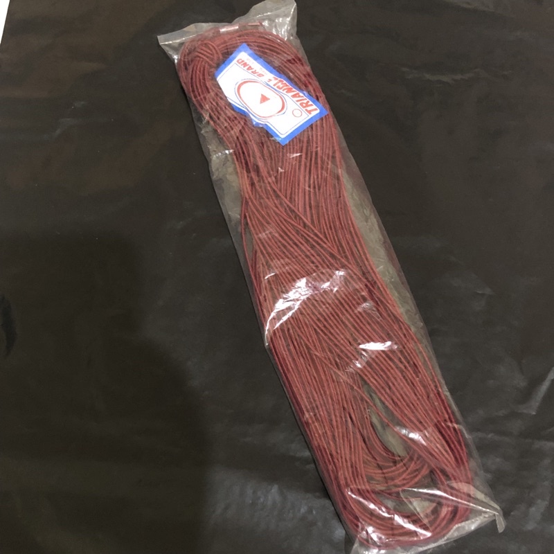 Jual Tali elastis bulat 2mm per roll /tali sengkelit elastis/tali karet ...