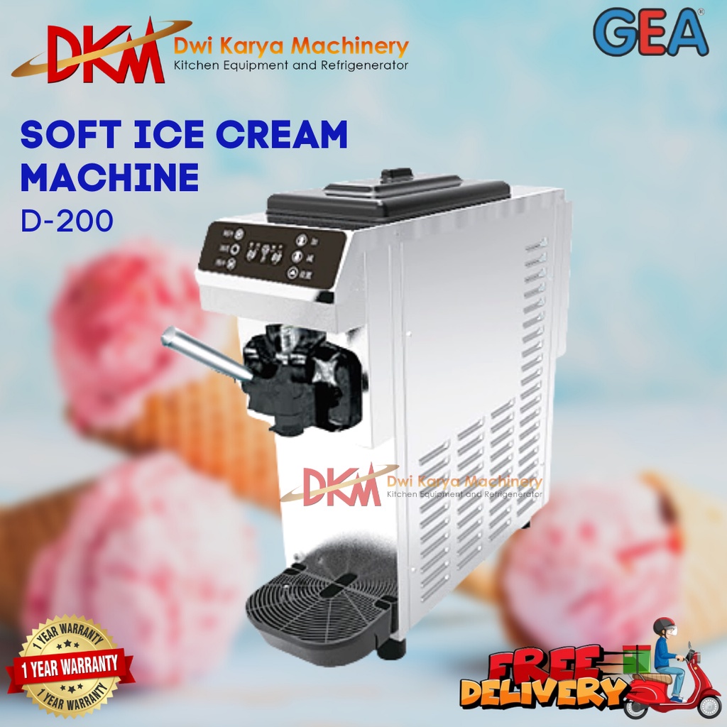 Jual Mesin Soft Ice Cream & Frozen Yoghurt Machine D-200 Gea/Mesin Ice ...