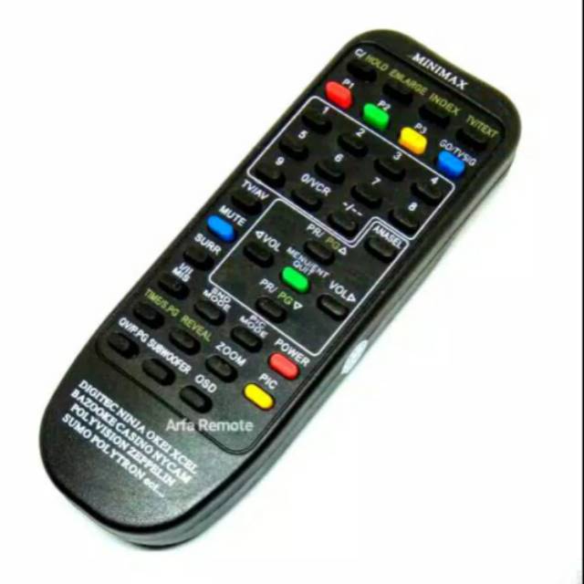 Jual Remote tv tabung POLYTRON / DIGITEC / MINIMAX /SUMO | Shopee Indonesia