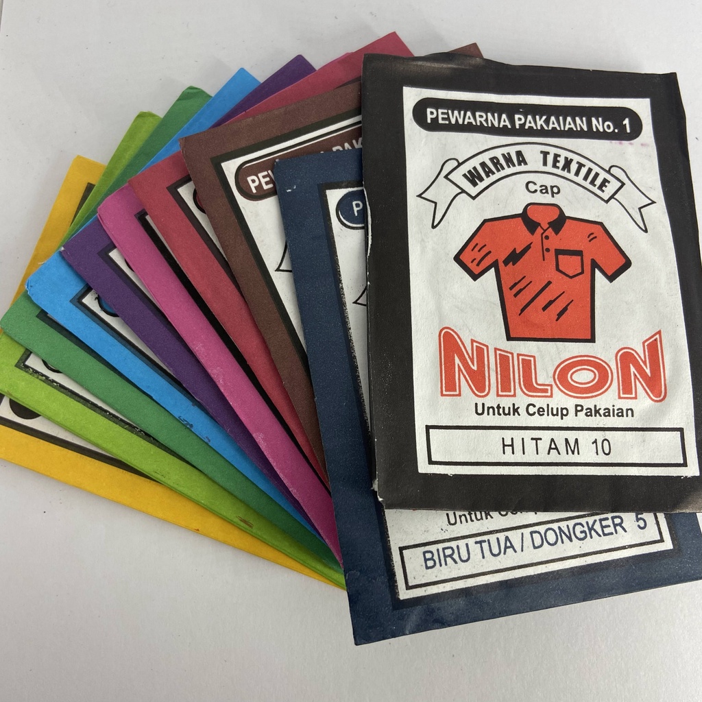 Jual Wantex Cap NILON Lengkap Wenter Pewarna Kain Pakaian Textil Warna ...