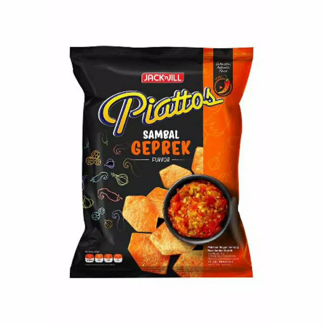 Jual SNack Piattos sambal geprek /piattos sambal matah/ayam kentang ...