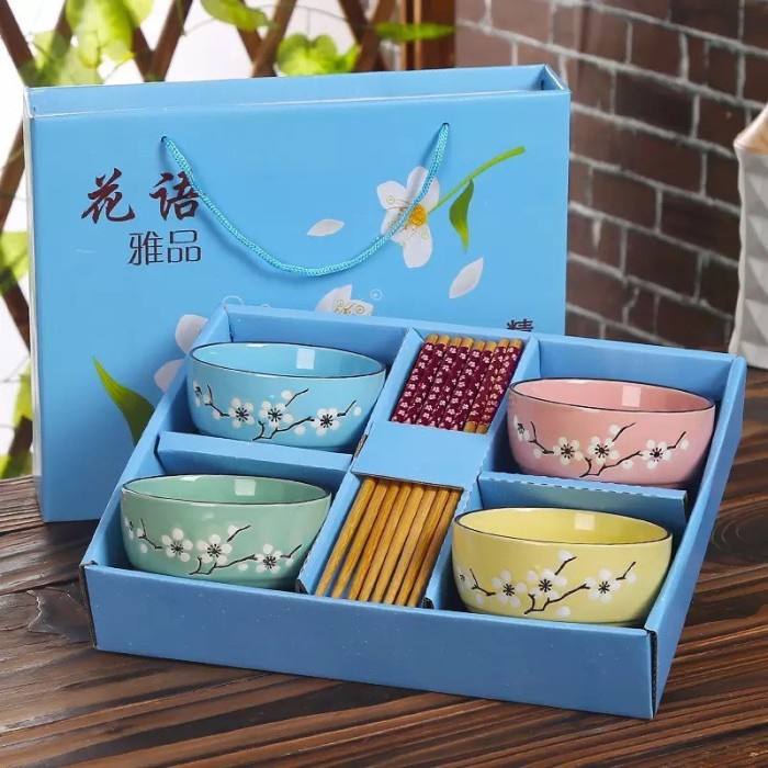 Jual Japanese Ceramic Bowl Set / Alat Makan Mangkok Sup Keramik ...