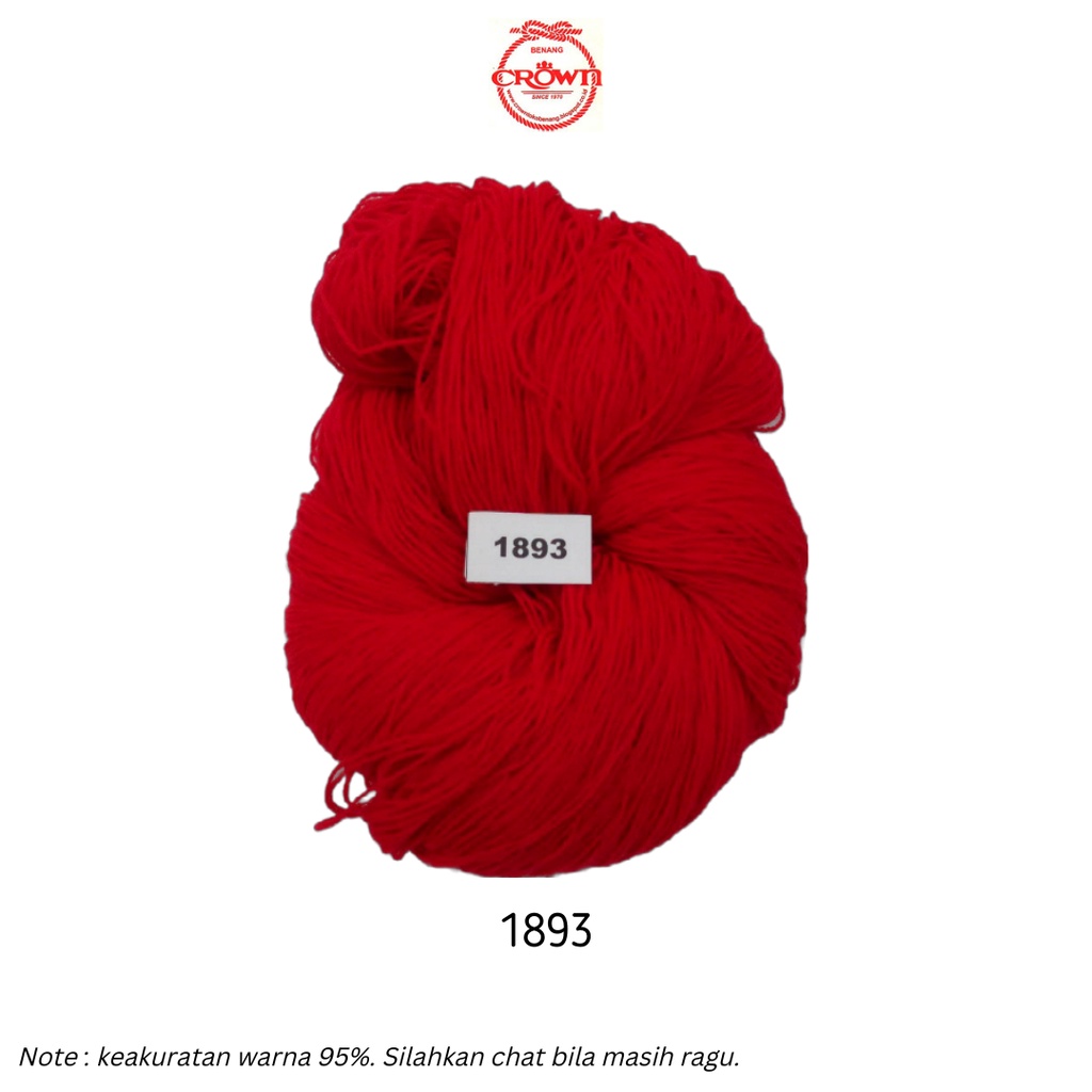 Jual Benang Wol Ply Kecil/Siet/Acrylic Yarn 200 gram - MERAH (BENTUK ...