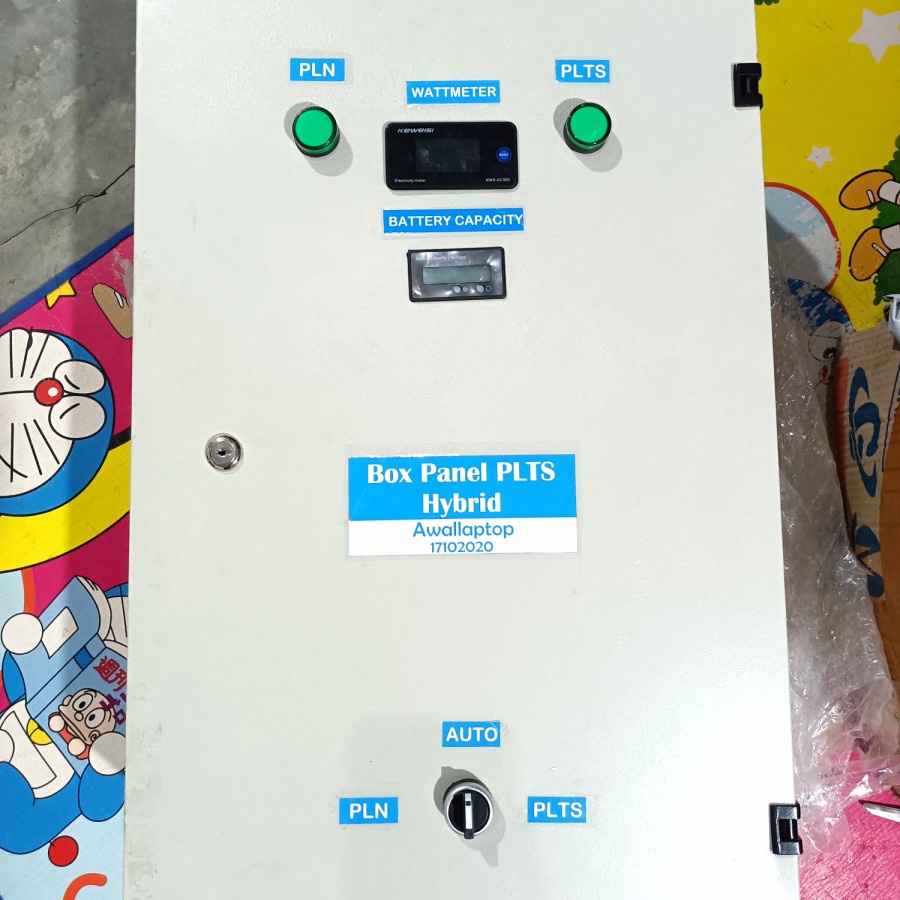 Jual box panel plts solar panel surya otomatis LVD ATS 3000W PSW ...