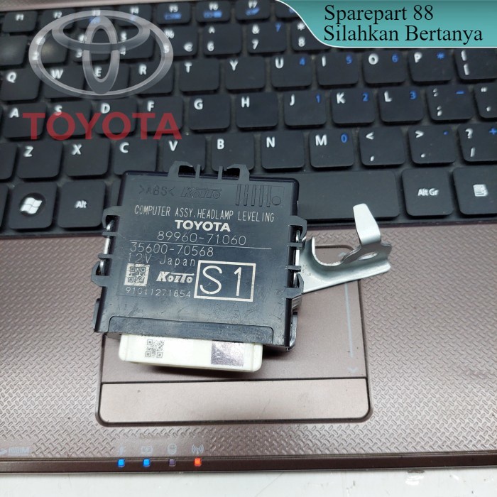 Jual Ecu komputer computer assy headlamp leveling fortuner VRZ 89960 ...