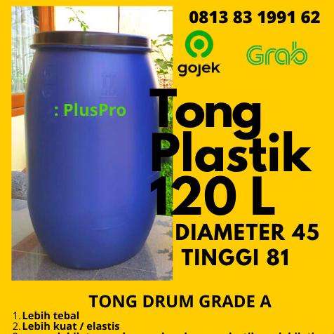 Jual TONG PLASTIK / 120 L LITER / TONG BIRU / TONG SAMPAH / BARU ...