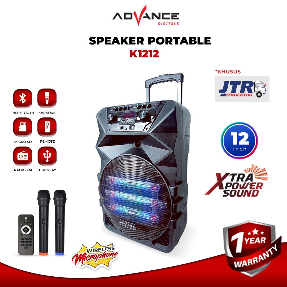Jual Advance K1212 Speaker Bluetooth Portable | Shopee Indonesia