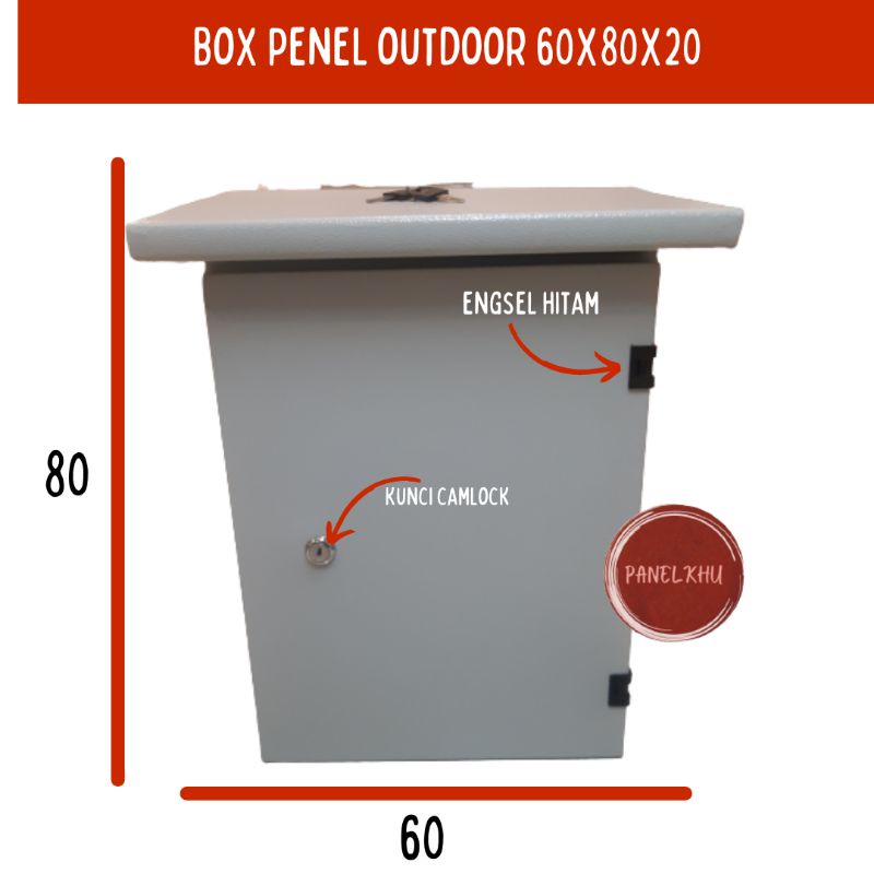 Jual Box panel outdoor uk 60x80x20 plat1,2mm | Shopee Indonesia