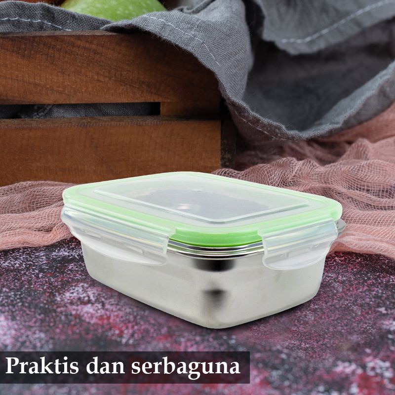 Jual ROSH Tempat Penyimpanan Makanan 850 ML Stainless Steel Food ...