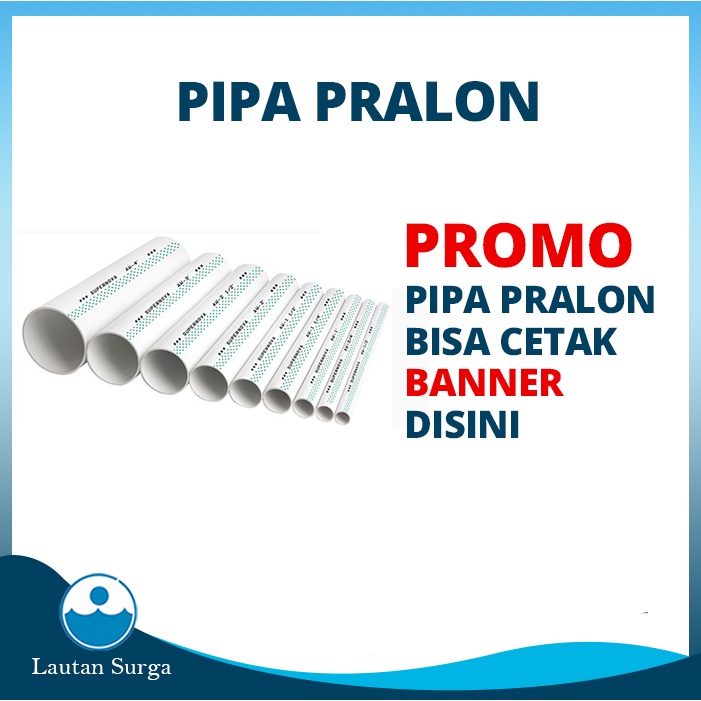 Jual Slongsong Pralon Pipa Pralon untuk Banner ukuran 50 cm dan 60 cm ...