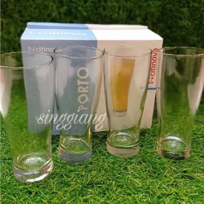 Jual gelas kaca citinova porto (6pcs) | Shopee Indonesia