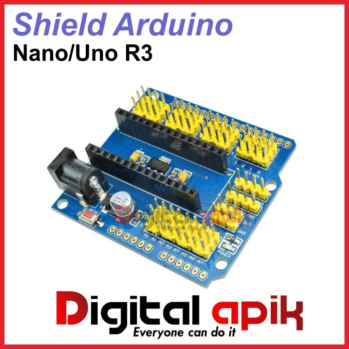 Jual IO Shield Arduino Nano V3 / Uno R3 Expansion Sensor PCB Adapter ...
