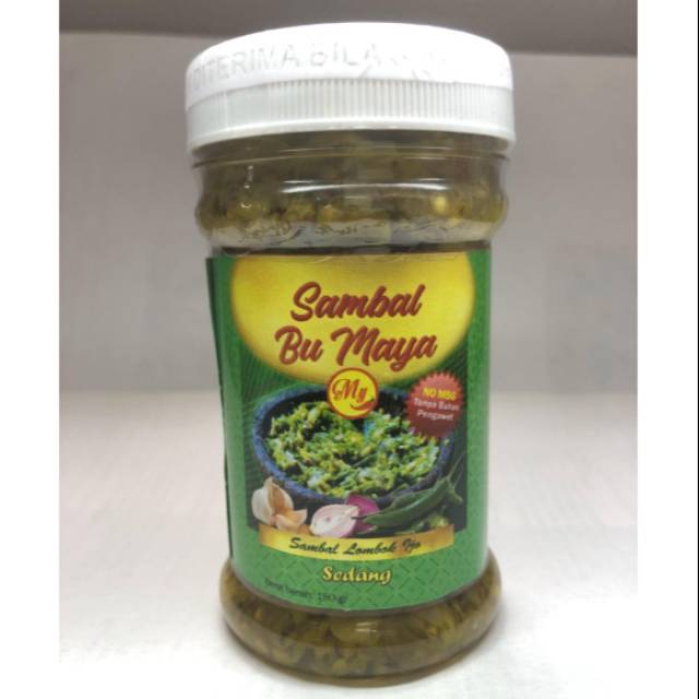 Jual SAMBAL LOMBOK IJO BU MAYA ( berat isi 130 gr ) | Shopee Indonesia