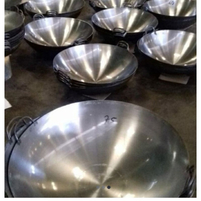 Jual wajan baja putih import ukuran 65cm | Shopee Indonesia