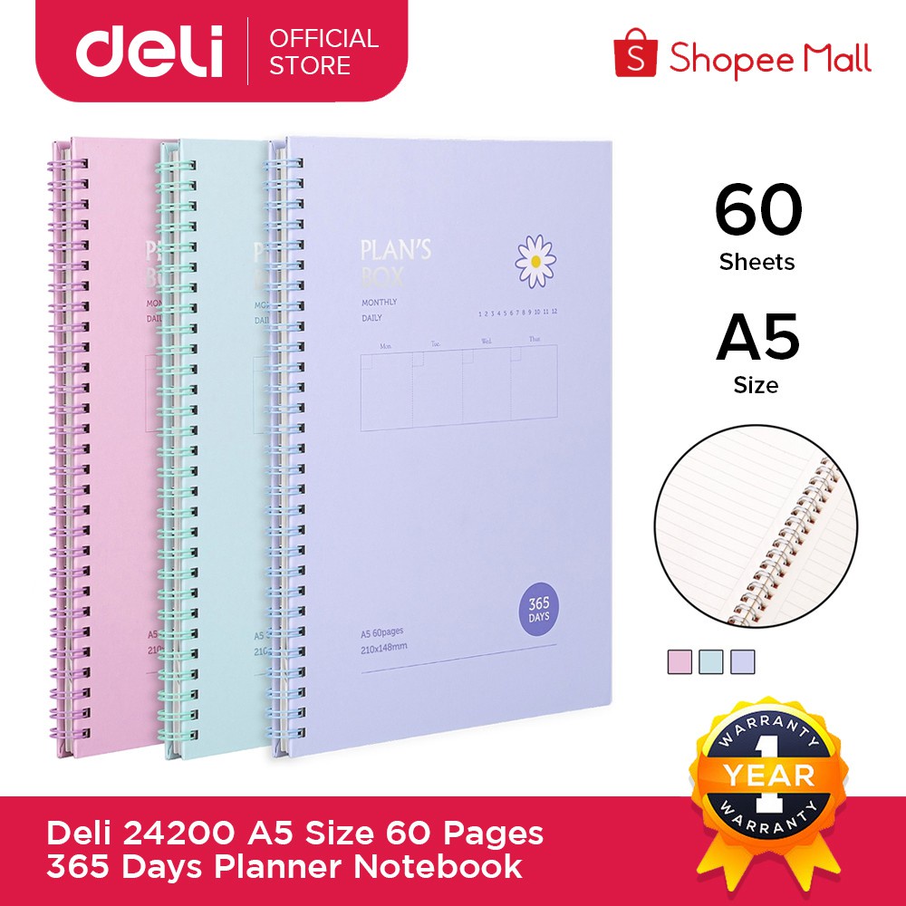 Jual DELI PLANNER NOTEBOOK 24200 | Shopee Indonesia