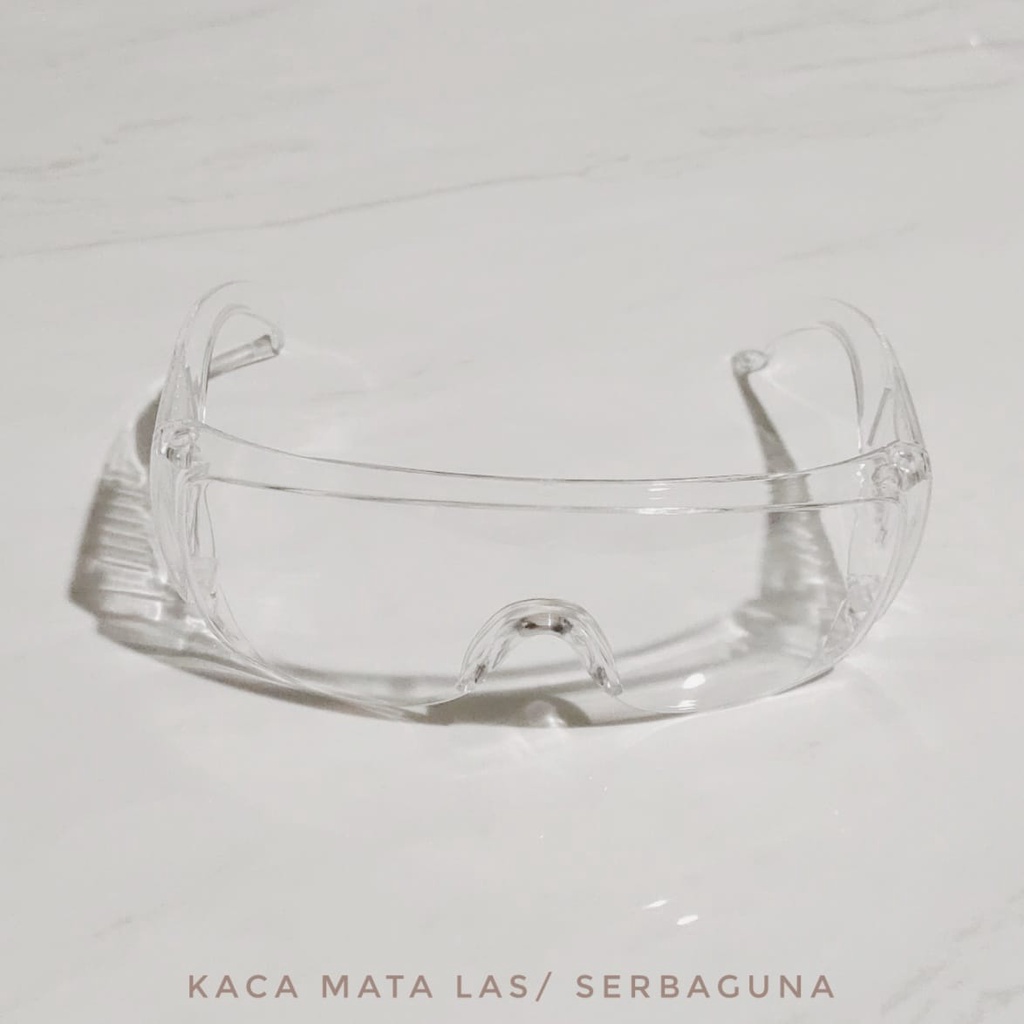 Jual KACA MATA GOOGLE PUTIH KACA / MATA GERINDA / KACA MATA SAFETY ...